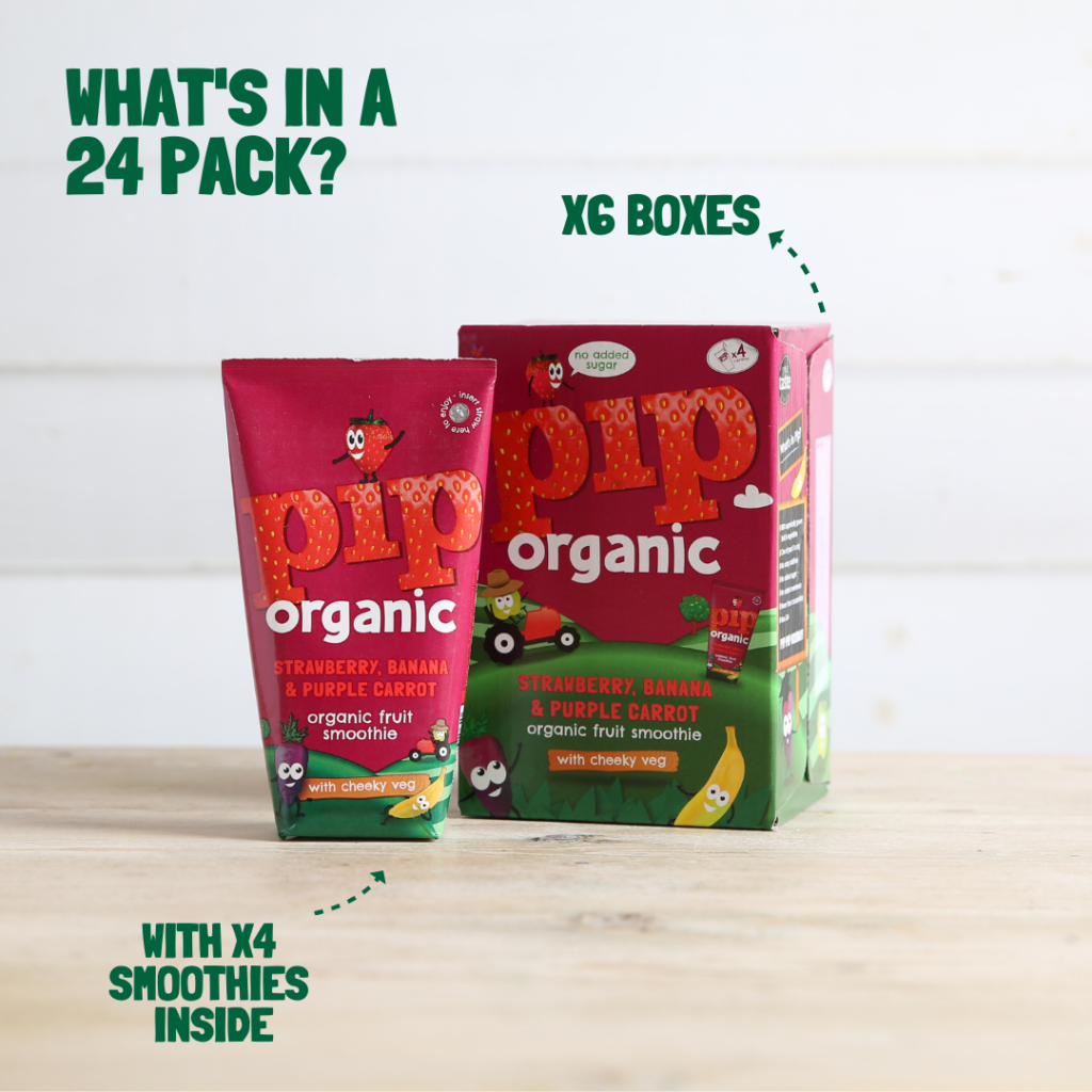 Strawberry, Banana & Purple Carrot Smoothie | Pip Organic